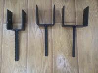 China Custom Size Heavy Duty Metal U Shape Fence Post Holder Pergola Brackets Deck Spike Post Base for sale