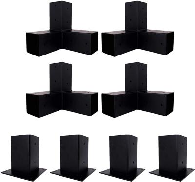 China 5mm Thickness Pergola Post Support and Corner Brackets Design for sale