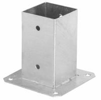China Steel Metal Type Post Base Bolt Down Black Pergola Post Support with ROHS Certification for sale