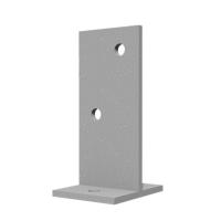 China Steel Metal Type Post Base Bolt Down Black Pergola Post Support with ROHS Certification for sale