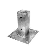 China Steel Metal Type Post Base Bolt Down Black Pergola Post Support with ROHS Certification for sale