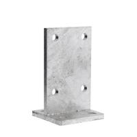 China Steel Metal Type Post Base Bolt Down Black Pergola Post Support with ROHS Certification for sale