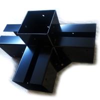 China Wood Post Support Flange with Stamping Work Process Hot Deep Galvanized and Durable for sale