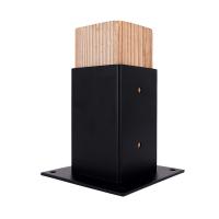China DIY Elevated Wood Stand Bracket Kit Materials Avaliable Q235B and 4x4 Steel Brackets for sale
