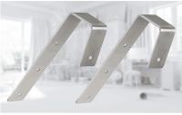 China Stainless Steel Bunk Bed Ladder Hooks Inside Width 1.4*2.15* Length 6.3inch Pack of 2 for sale