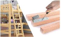 China Stainless Steel Bunk Bed Ladder Hooks Inside Width 1.4*2.15* Length 6.3inch Pack of 2 for sale