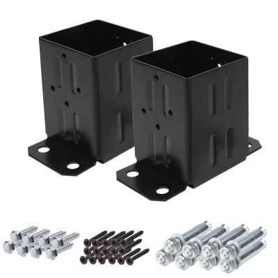 China Upgrade Your Deck with Heavy Duty Concrete Anchors and 4x4 Wood Fence Post Base Brackets for sale