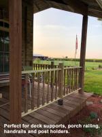 China Upgrade Your Deck with Heavy Duty Concrete Anchors and 4x4 Wood Fence Post Base Brackets for sale