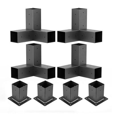 China 3-Way Connect Heavy Duty Pergola Wood Stand Kit for Strengthened and Waterproof Surface for sale
