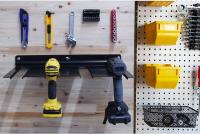 China Wall Mount Drill Holder for White Power Tools Customized Instruction for Quick Access for sale