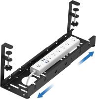China Retractable Cable Tray in Carbon Steel for Easy and Tidy Under Desk Wire Organization for sale