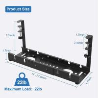 China Retractable Cable Tray in Carbon Steel for Easy and Tidy Under Desk Wire Organization for sale