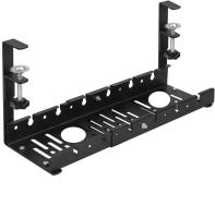 China Retractable Cable Tray in Carbon Steel for Easy and Tidy Under Desk Wire Organization for sale