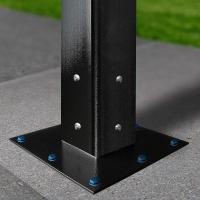 China 4*4 or 6*6 Surface Mount Base Plate Trimmer Guard Bracket for Mailbox Post Protection for sale