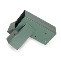 China Stamping Punching Bending Outdoors Garden Decor Wood Connector Metal Swing Stand Sample for sale