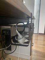 China Maximize Space with Under Desk Table Cable Management Tray and Hook Type Installation for sale