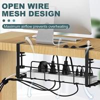 China Under Desk Cord Organizer and Clamp Mount System for Tidy Cable Management 43*10*10cm for sale