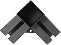 China 6*6 Black Electrophoretic Coating Metal Steel Wood Connector Pergola Post Base Bracket Kits for sale