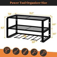 China Steel Wall Mounted Storage Rack for Garage Organization System Bracket in Office Black for sale