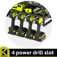 China Double Tier Heavy Duty Electric Power Tool Storage Rack for Tools for sale