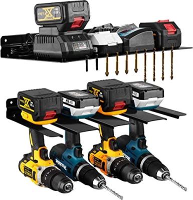 China Home wall mounted metal material drilling power tool storage rack for sale