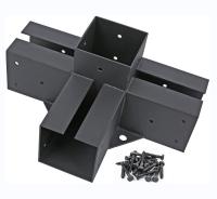 China Sturdy Steel Base Brackets and Bolts for Durable Pergolas and Garden Structures for sale