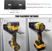 China Customized Logo Tool Storage Rack for Cordless/Hand Drill in Home Garage Wall Workshop for sale