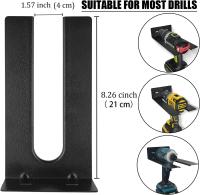 China Customized Logo Tool Storage Rack for Cordless/Hand Drill in Home Garage Wall Workshop for sale