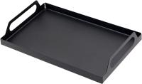 China Metal Handled Serving Tray for Food Serving Carved Design 1mm Thickness for sale