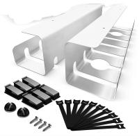 China 2 Pack Steel Under Desk Cable Management Tray for Perfect Office and Home Storage Rack for sale