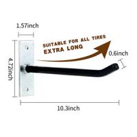 China Single Tier Metal Garden Tool Rack with Garage Wall Tool Hangers and Utility Hooks for sale