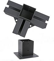 China Stainless Steel Pergola Bracket with High Carbon Steel and 4-Way Right Angle Corner for sale