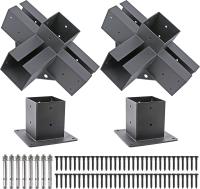 China Stainless Steel Pergola Bracket with High Carbon Steel and 4-Way Right Angle Corner for sale