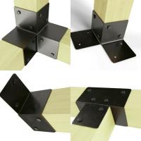 China Steel Pergola Brackets 3 Way Corner Bracket for Outdoor Patio Building Materials for sale