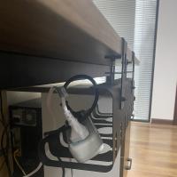 China Multifunctional Black Cable Management Organizer Rack for Office Under Desk 43*10*10 cm for sale