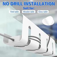 China Powder Coating Under Desk Cable Management Tray No Drill Clamp Mount for Standing Type for sale