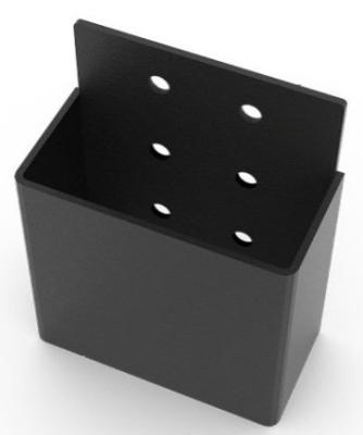 China Q235B 2mm Thickness Outdoor DIY Project 4x4 6x6 Modular Cross Pergola Post Base Kits for sale