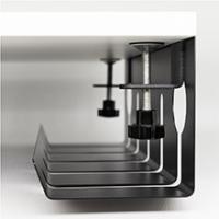 China Home/Office Electric Wire Organizer Tray Carbon Steel No Drill No Screws Hanger Clamp for sale