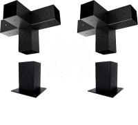 China Powder Coated Steel Brackets Pergola Extender Bracket Kit with Stamping Work Process for sale