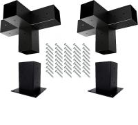 China Powder Coated Steel Brackets Pergola Extender Bracket Kit with Stamping Work Process for sale