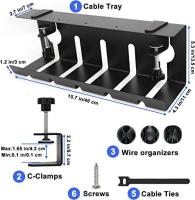 China Stylish Cable Management Tray for Home Office Computer Desk Cable Hider in Living Room for sale