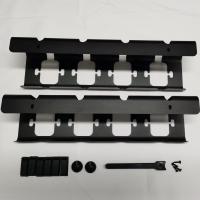 China Single Tier Black Oval 3-Hole Adjustable Wire Storage Rack for Under Table Efficiency for sale