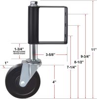China Q235 Gate Wheel for Heavy Duty Sliding Fence Gate Durable and Strong for sale
