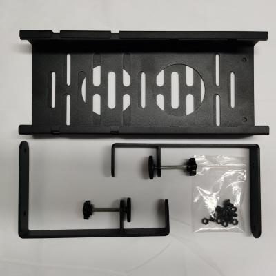 China Steel Q235 Under Desk Cable Management Tray Cord Organizer for Desk No Drilling Needed for sale