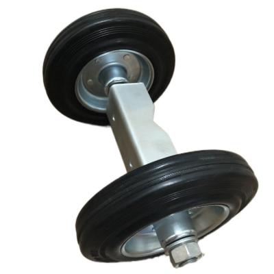 China Sliding Gates Fence Accessories Rubber Spring-Loaded Gate Caster with Universal Mount for sale
