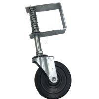 China 8 Inch Heavy Duty Sliding Spring Gate Wheel for Garden and Fence Gates Smooth Rolling for sale