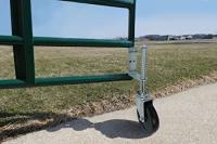 China 8 Inch Heavy Duty Sliding Spring Gate Wheel for Garden and Fence Gates Smooth Rolling for sale