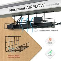 China Non-folding Rack Carbon Steel Cable Tray Basket for Standing Desk in Office and Home for sale