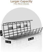 China Non-folding Rack Carbon Steel Cable Tray Basket for Standing Desk in Office and Home for sale