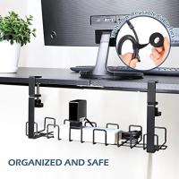 China Non-folding Rack Carbon Steel Cable Tray Basket for Standing Desk in Office and Home for sale